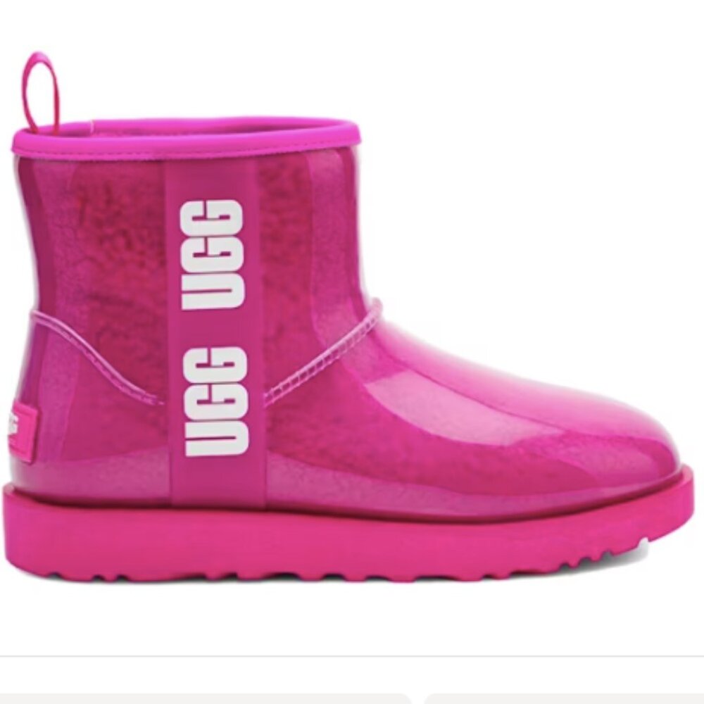 Ugg Pink Clear Classic Mini Boot - Gem